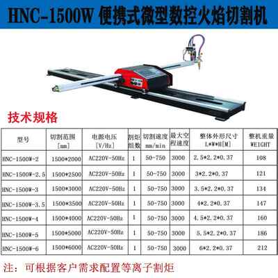 9EP1上海华威HNCYYH150两0便携式微型数控等离子用火焰切割机自动