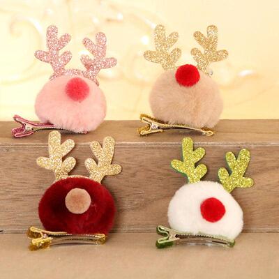 Antler hair card Christmas gift tiara鹿角发卡