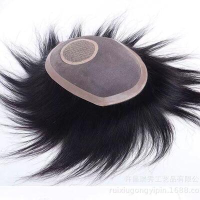 3号网+递旋士全手织补发块NPU边 全真发轻薄透气自然逼真补发片