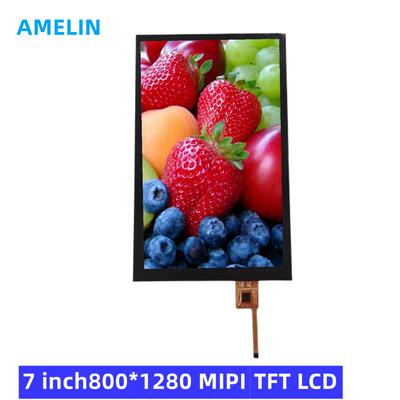 7英寸Mipi接口Tft电容触摸液晶显示器800X1280模具定制Ips全屏