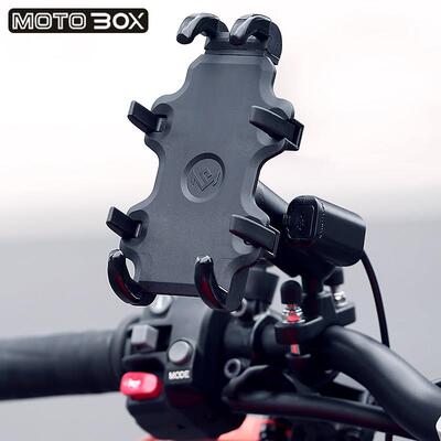 摩托车改装手机支架可USB充电TR金吉拉拿破仑春风450clc黑旗500
