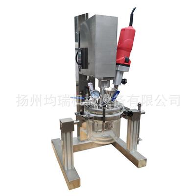 JSL系列1L型实验室超声波真空乳化机压力加热真空搅拌反应釜