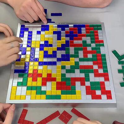 Children Strategy Board Game Educational Toys Colored Square