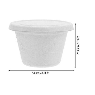 50 Pcs Dip Cup Condiment Cups for Meal Prep Ship Box