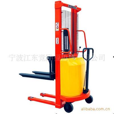 【车间仓库】供应宁波SEM半电动堆高车半自动升降机升高车