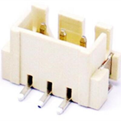 KF2510-5AW 2.54MM脚距间距5P针座5位2510接线端子弯针米黄色