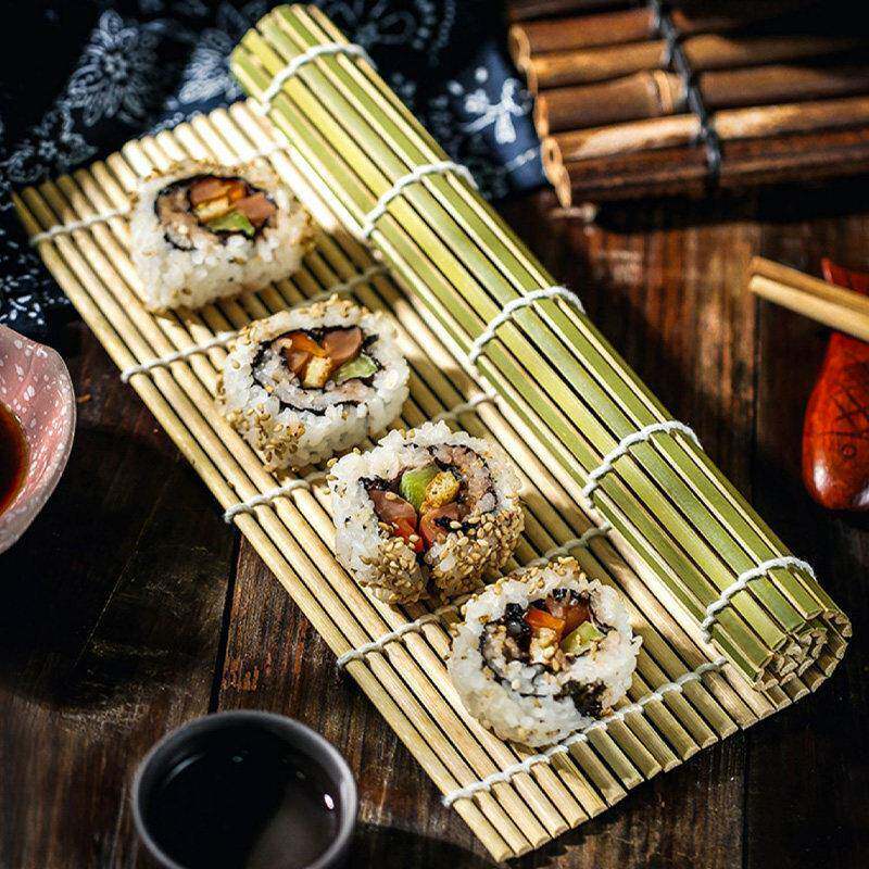青皮寿司帘寿司不沾垫子包饭竹帘寿司卷帘子寿司席家用工具套装