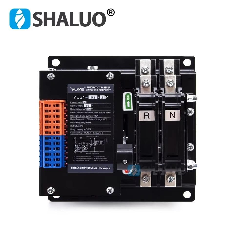 YES01-shaluo12T5/4P 63A 10A125A PC 级 AS 双电源自动转换开关