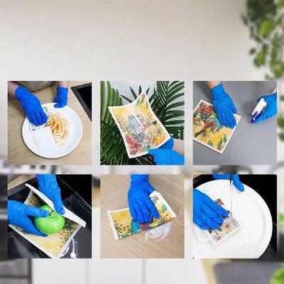 6pcs Swedish Dishcloths for Kitchen Cleaning Cloth Reusable