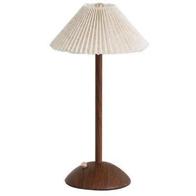 Nordic Pleated Table Lamp 3 Color Dimmable Bedside Sleeping