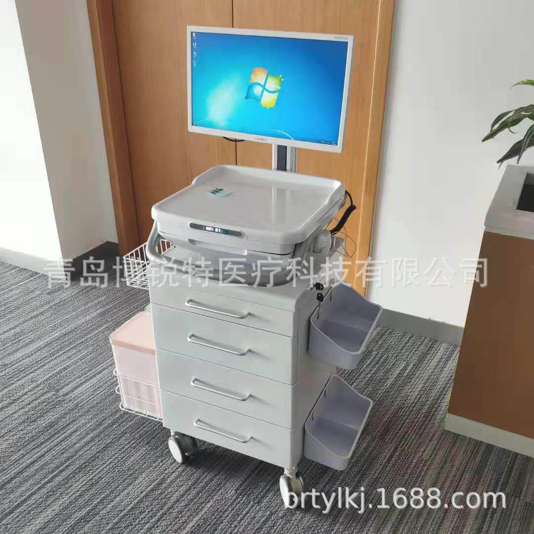 移动护理工作站 护理台车 移动查房多抽屉护理推车