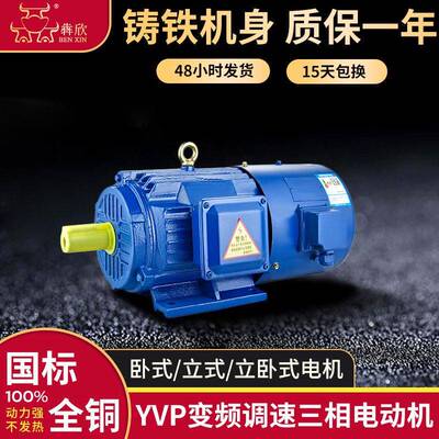供应变频电机YVP-315L2-4200W三相异步电动机标准铜芯