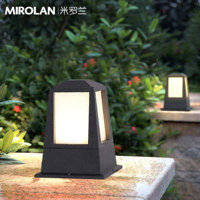 柱头灯户外围墙柱子灯庭院灯别墅花园围栏灯欧式简约防水室外地灯