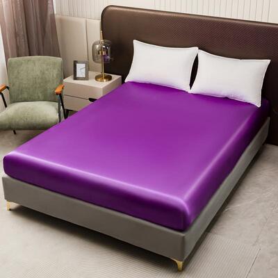 3/4PCS Satin Silk Sheet Set 1 Pocket Fitted Sheet+1