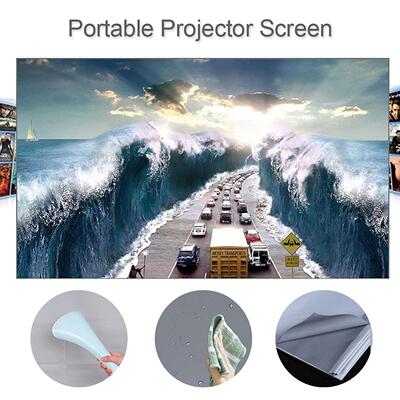 Portable Projector Screen Simple Curtain Anti-Light 60/70/80