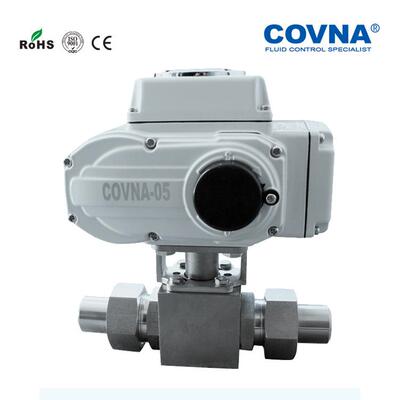 科威纳COVNA高压焊接电动球阀 不锈钢电动球阀AC200V全通径