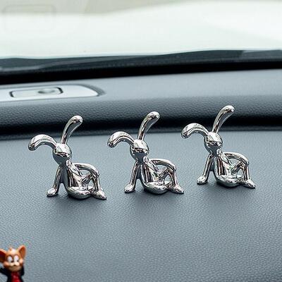 Nordic modern electroplated creative rabbit ornament, a luxu