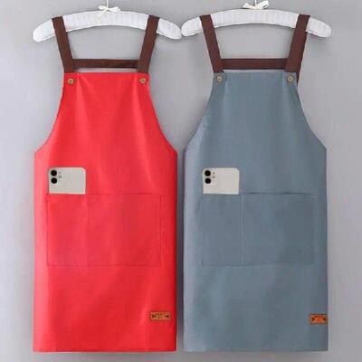 Chef Apron With Pockets Dust-proof Salon Aprons For Hair