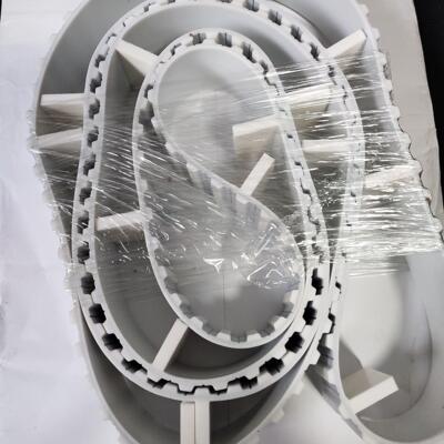 带挡板滑块尼龙同步带XL L H强力传动耐磨耐高温橡胶同步带