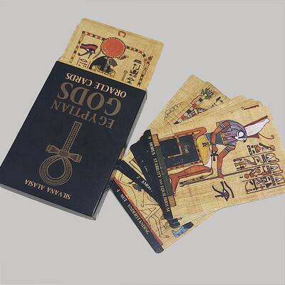 埃及众神神谕卡有中文翻译 Egyptian Gods Oracle 卡牌桌游罗塔牌