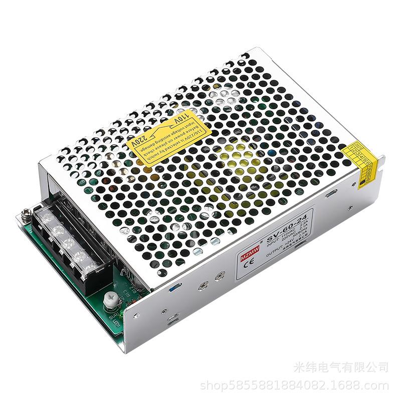米纬开关电源380转12V24V伏瓦直流SV-60W-12变压器5A安SV-60-24
