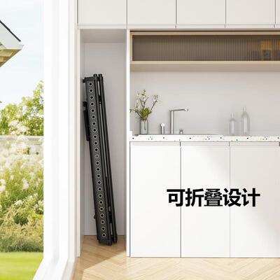 974铝合缩金X型地晾衣室内阳台折叠晾晒落架子户外伸架晾衣杆晒被