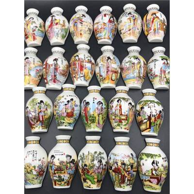 Chinese souvenir china ceramic vase fridge magnet tourist