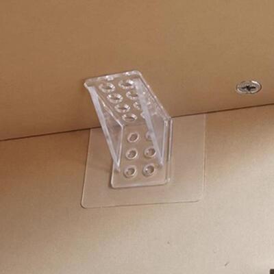 No-drill shelf supports, invisible fixings for wardrobes and