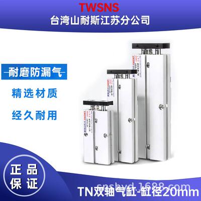 双杆气缸双轴双出小型TN气动汽缸20*10/20/30/40/50/60/70/80/90
