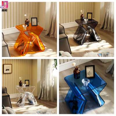 网红轻奢亚克力床头小书架小茶几床头柜沙发家用马齐诺凳极简矮凳