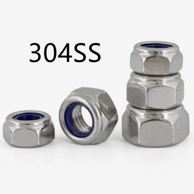 250pcs DIN985 Nylon lock nut M2 M25 M3 M35 M4 M5 M6 m7