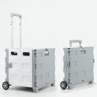 拉杆纳箱两轮买菜车折叠收转箱用购KAN物车周家搬运移动小推车露