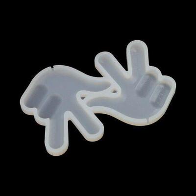 Victory Gesture Shape Silicone Lollipop Molds Chocolate Pop
