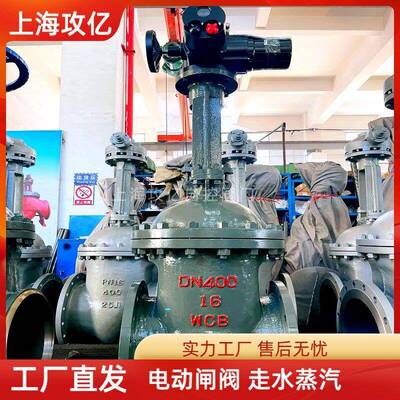 室外控制 电动铸钢法兰闸阀Z941H-10C DN100 公称压力1.0mpa