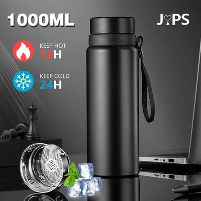 1L Thermal Water Bottle Keep Cold and Hot Water Bottle for W