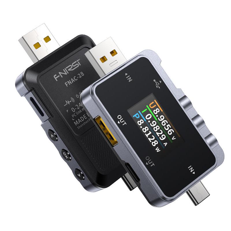 Fnirsi Fnac-28Usb测试仪电压和电流表类型pdqc快速充电协议检测