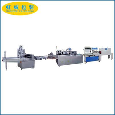 温州平阳厂家供应全自动枕式包装机装盒机透明膜热收缩连线