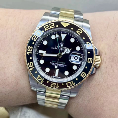 99新40mm劳力士格林尼治型II自动机械116713LN78203夜光男表正品