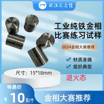金相技能大赛职业院校比赛练习教学金相试样20#纯铁45水淬T12球铁