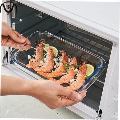 Toughened Pyrex baking tray family fish dish oblong for oven