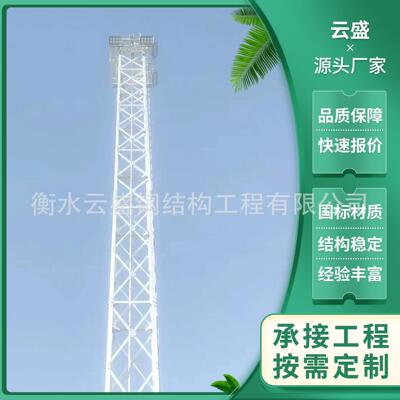 SDT升降式21.5米投光灯塔固定式铁路货场广场港口矿山照明灯塔