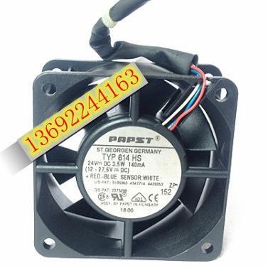 原装 德国 西德 TYP614HS 24V 3.5W 6025 6CM 三线 散热风扇