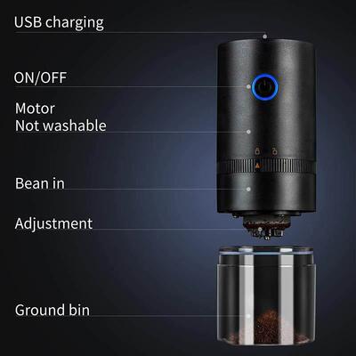 Coffee Bean Grinder Electric Cordless Rechargeable Grinder