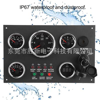 发电机发动机控制面板0004000转速油压油温水温电压油位