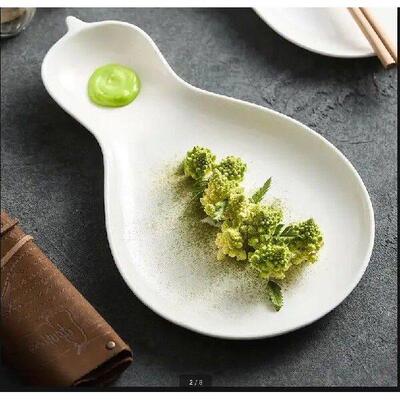 Gourd-shaped Ceramics Dinner Plate Restaurant Tableware
