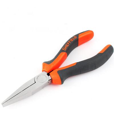 钢盾工具 双色柄尖嘴钳 尖咀钳6寸8寸S045004 S045005