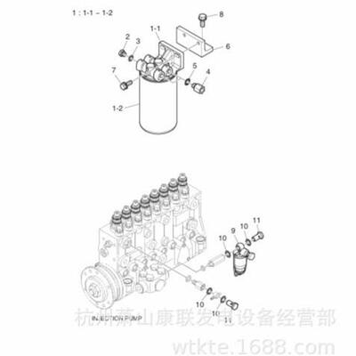 400403-00025燃料过滤器组件PU158斗山