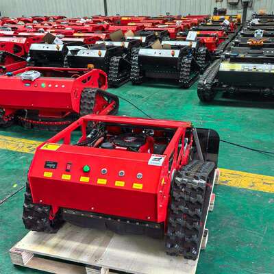 ZY-550S 2000㎡/小时果园除草机7.5HP遥控履带割草机200m遥控