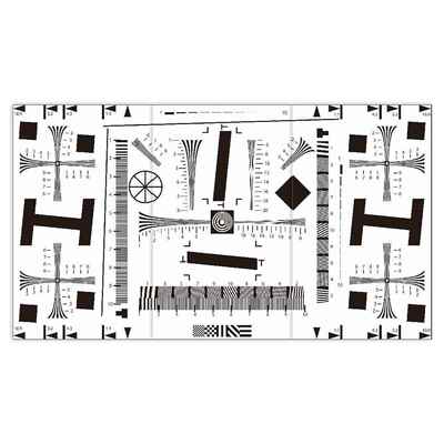 8X标准增强ISO12233高清晰分辨率测试卡标准版超大广角镜头测试图