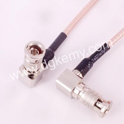 Mirco BNC弯公头转BNC直母防水RG-179HD BNC-JW1.0/179/BNC-KY1.0